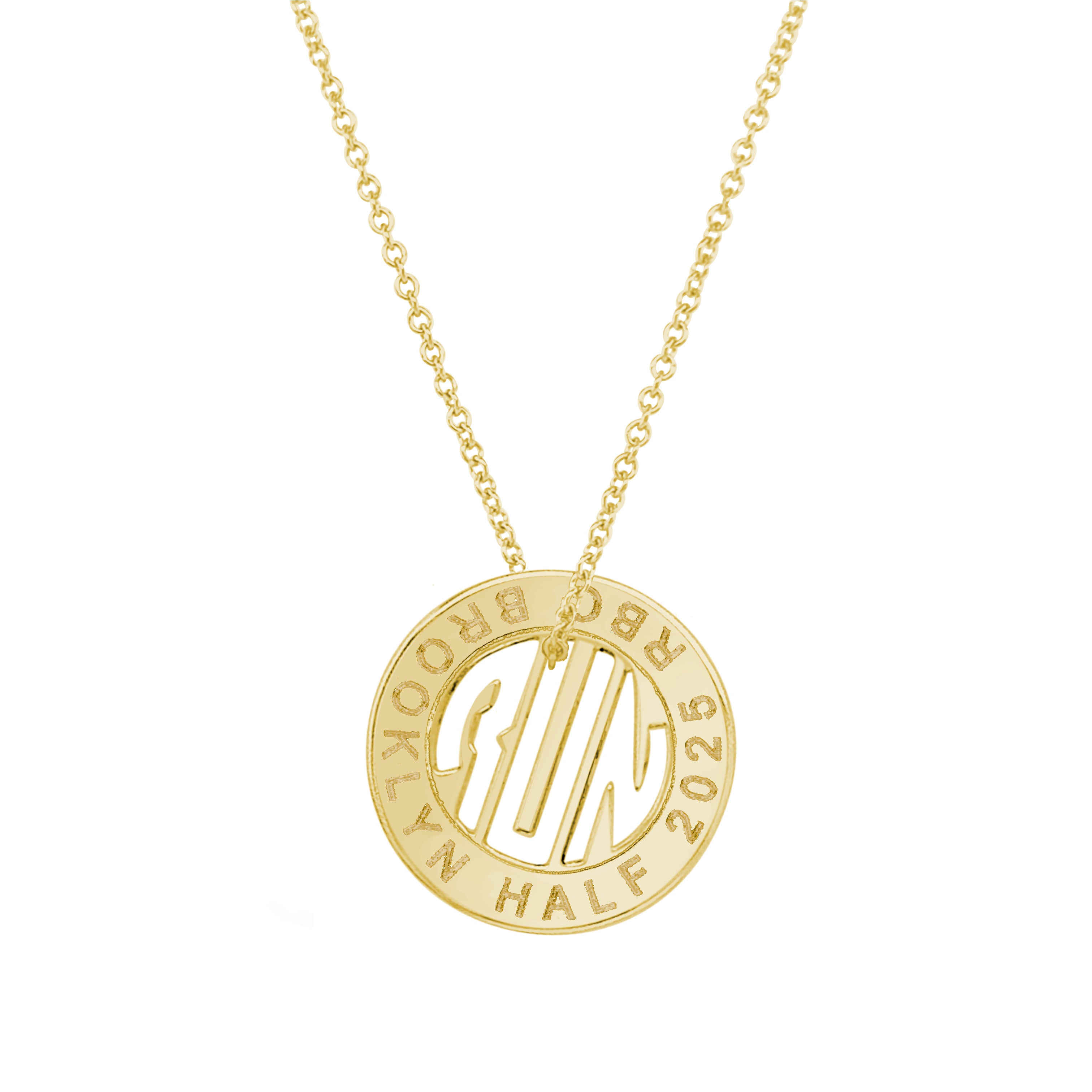 RBC Brooklyn Half Token Necklace – Erica Sara Designs